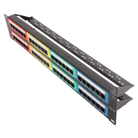 UTP U Rack Panel Ports CAT Colorful RJ Patch Panel UTP Patch Panel And Cat E Patch Panel