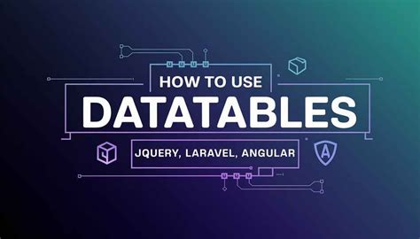 How To Use Datatables In Jquery Laravel And Angular Techbeamers