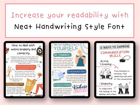 Handwritten Goodnotes Font Neat Handwriting Font Goodnotes Etsy