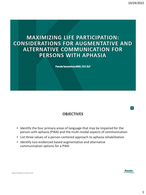 Aphasia Handout Pdf Aphasia Physical Therapy