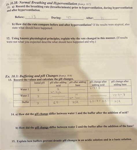 Ex 10 2b Normal Breathing And Hyperventilation