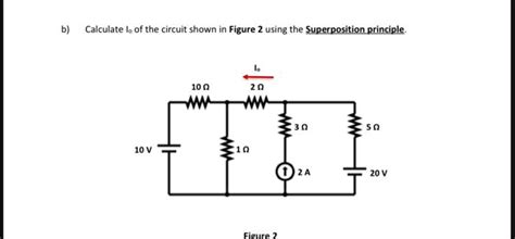 Calculate Of The Circuit Shown In Figure Using The Superposition