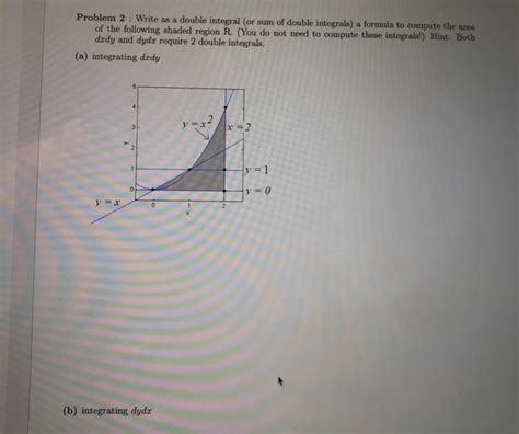 Solved Problem Write As A Double Integral Or Sum Of Chegg