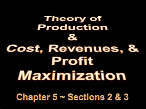 Theory Of Production Ppt