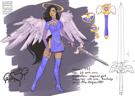 `brontide Art — Magical Girl Concept Design Shes In A Gang With