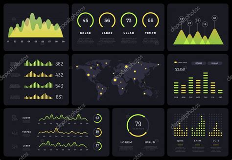 Tech Chart Infographic Diagram Vector Interface Futuristic Hud