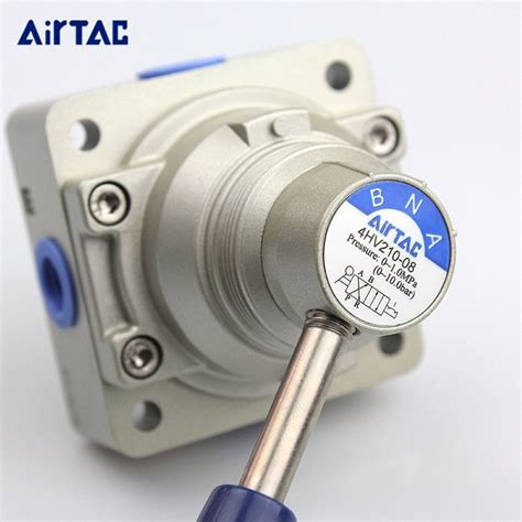 Airtac 亚德客手动阀 Model 4hv210 08 电磁换向阀五口二位三位4hv230