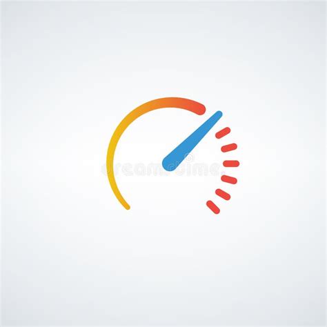 The Tachometer Speedometer And Indicator Icon Speed Symbol Stock Vector Illustration Isolated