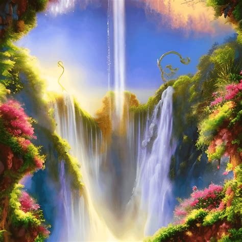 Large Heavenly Stairway To Magnificent Paradise · Creative Fabrica