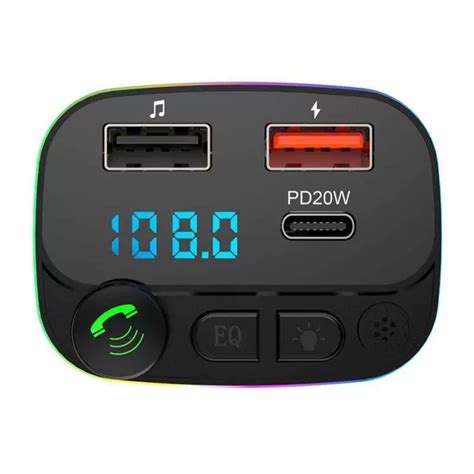 Ofertas En Adaptador Transmisor Fm Bluetooth Con Luz Para Auto