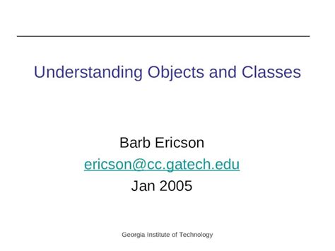 Ppt Understanding Objects And Classes Dokumen Tips