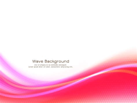 Abstract Beautiful Pink Wave Design Background 21773195 Vector Art At