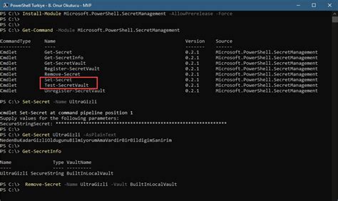 Powershell Secret Management Modulunun Yeni Versiyonu Yayinlandi