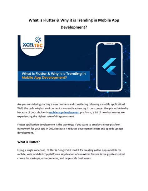 Ppt What Is Flutter And Why It Is Trending In Mobile App Development