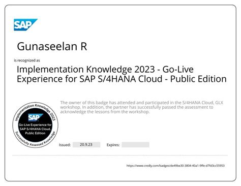 R Gunaseelan On Linkedin Implementation Knowledge 2023 Go Live