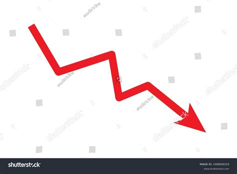 Decline Arrow Up And Down Arrows Black And White Icons Stock Clipart