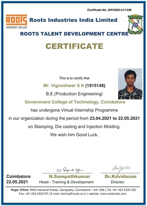 Vigneshwar S K On Linkedin Opportunity Internship