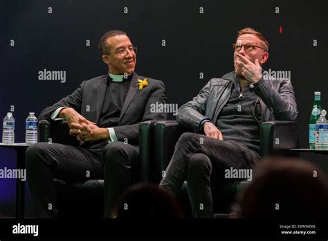 Laurence Fox And Calvin Robinson Reunite And Talk At Event Hosted By