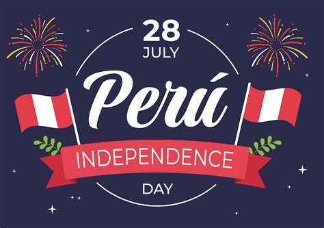 Felices Fiestas Patrias Or Peruvian Independence Day Cute Cartoon