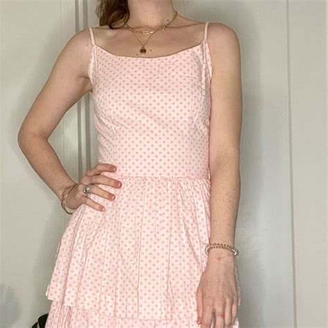 Pink Polka Dot Dress Etsy