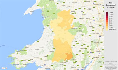 Powys Average Salary And Unemployment Rates In Graphs And Numbers