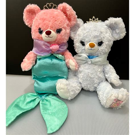 出清特價💕日本🇯🇵迪士尼 大學熊 Ariel 美人魚 小美人魚 愛莉兒 灰姑娘 仙度瑞拉 S號 娃娃 玩偶 蝦皮購物