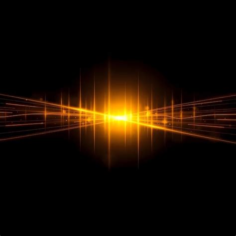 Premium Photo Glowing Gold Abstract Vertical Lighting Lines