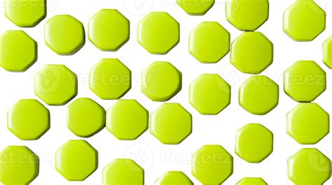 octagonal shapes forming geometric pattern bright green cut out
