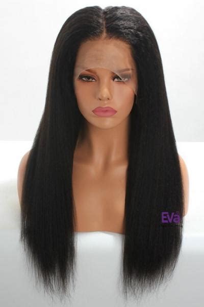 Ready To Ship Deep Parting Kinky Straight Lace Front Wig Clearance EvaWigs