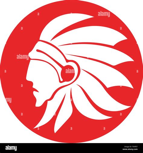 Indian Apache Chief Mascot Stock Vector Image Art Alamy