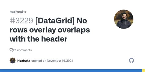 Datagrid No Rows Overlay Overlaps With The Header · Issue 3229 · Mui
