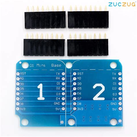 【kamdss015】double Socket Dual Base Shield For Wemos D1 Mini Nodemcu Esp8266 Diy Pcb D1 Expansion