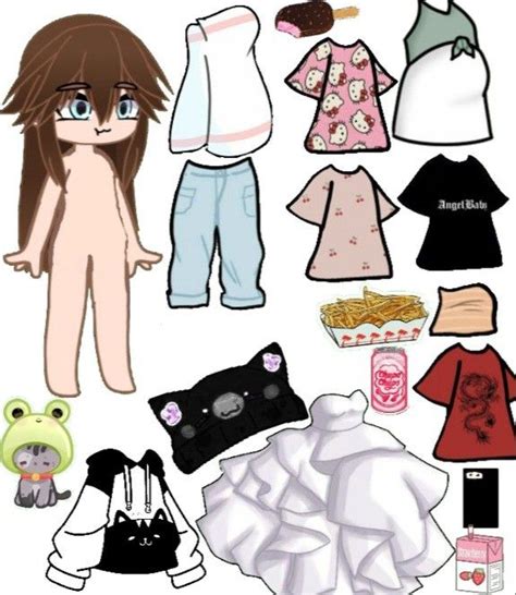 Гача з бумаги роздрукувати Easy Drawings Quick Crafts Paper Dolls