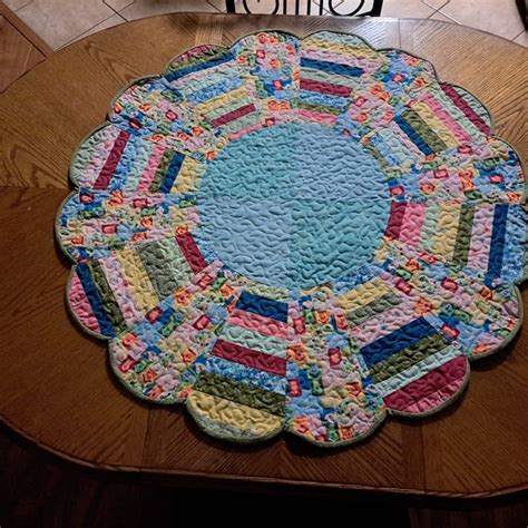 Quilted Table Topper Pattern Dresden Plate Table Topper Pdf Instant