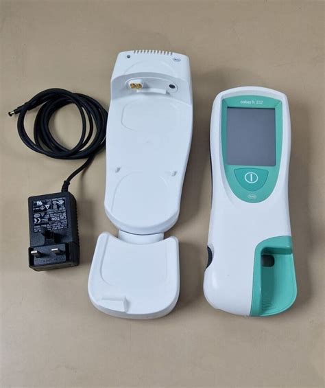 Used ROCHE Cobas H 232 With Power Adapter POC System And Handheld Base