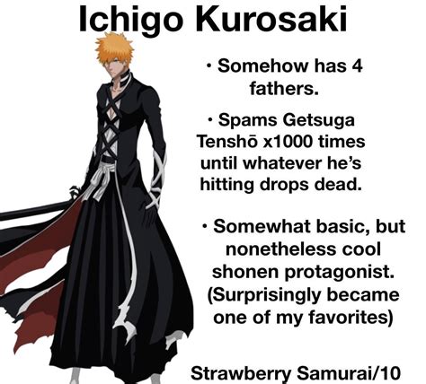 Personal Overview Of Characters In Bleach Part 1 Rbleach