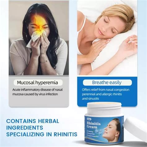 Nasal Ointment Rhinitis Sinusitis Cream Nasal Congestion Sneezing