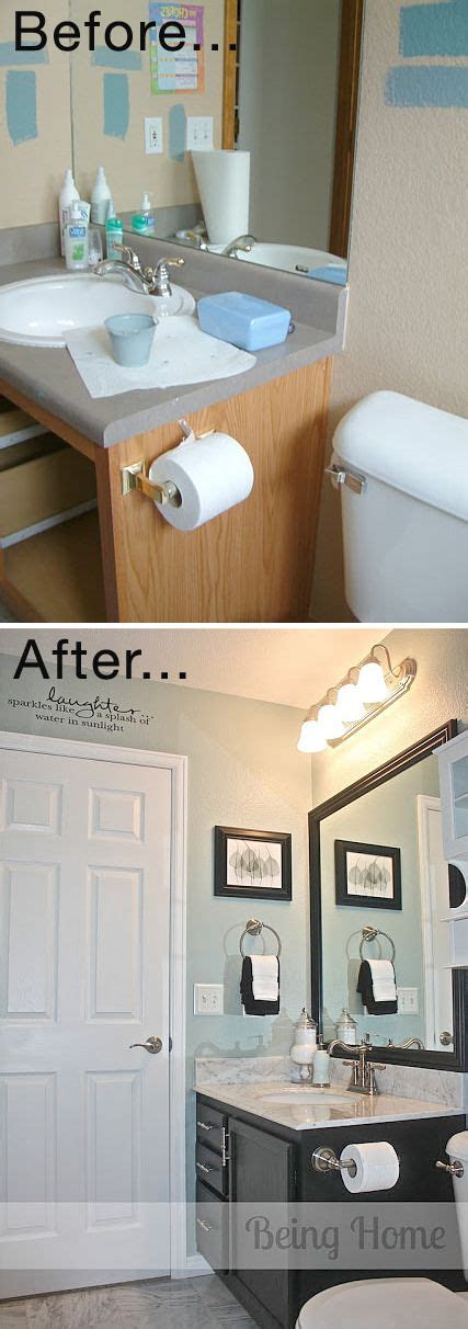 10 Pretty DIY Small Bathroom Makeovers Budget Ideas OhMeOhMy Blog