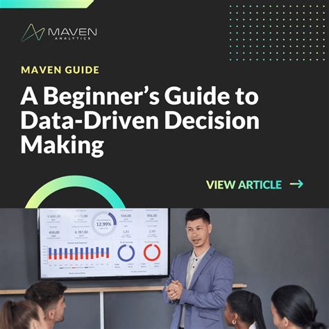 A Beginners Guide To Data Driven Decision Making Maven Analytics