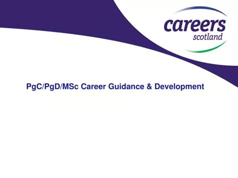 Ppt Pgc Pgd Msc Career Guidance And Development Powerpoint Presentation