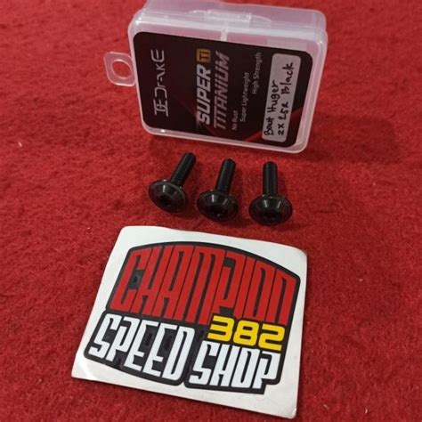 Jual BAUT TITANIUM SPAKBOR HUGGER BELAKANG DRAKE ZX R ZX R ZX R BLACK ASLI Shopee Indonesia