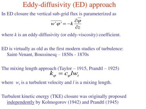 Ppt Eddy Diffusivity And Numerical Aspects Powerpoint Presentation Free Download Id 258188