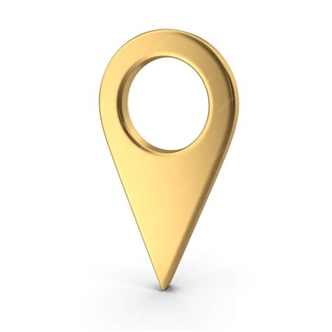 Premium Photo 3d Map Pointer Location Map Icon Gold Texture Golden Location Pin Or Navigation
