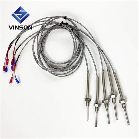 3mm Diameter Capillary Rtd Pt100 Pt1000 High Temperature Sensor With Thread Head Temperature