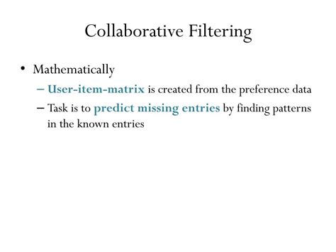Ppt Item Based Collaborative Filtering Recommendation Algorithms Powerpoint Presentation Id