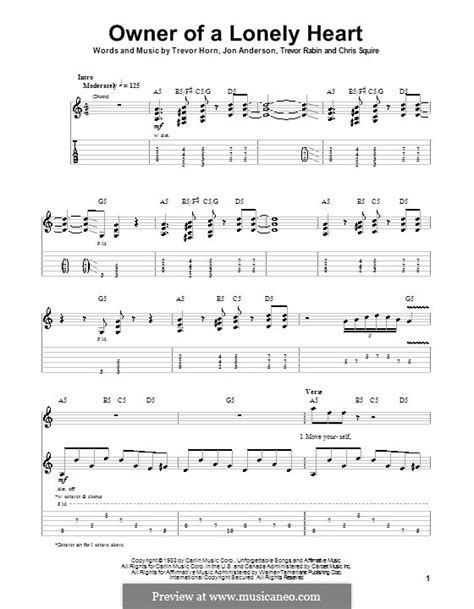 Owner Of A Lonely Heart Yes By C Squire J Anderson T Horn T