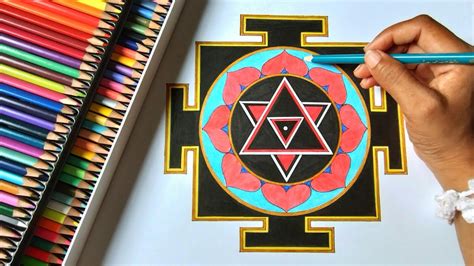 Learn How To Draw Shri Shiva Yantra Geometric Art 50