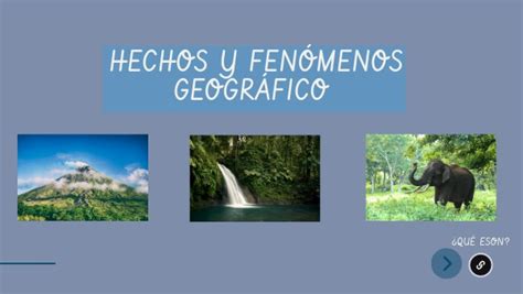 Hechos Y Fenómenos Geográficos