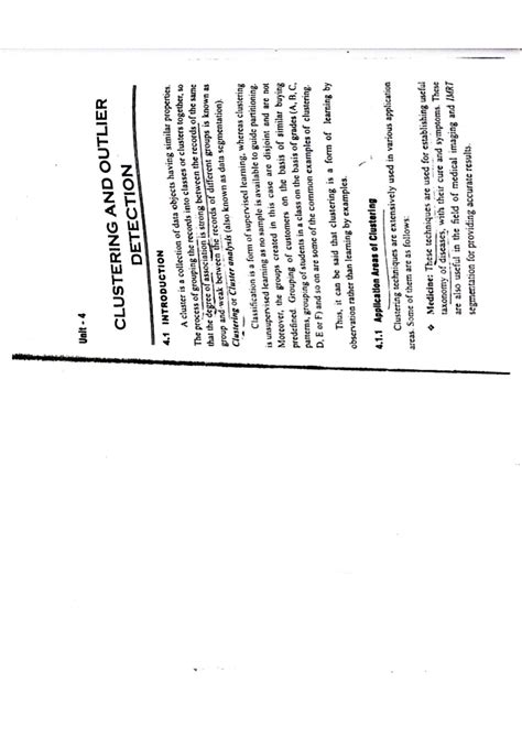 Unit 4 Unit 4 Unit 4 Clustering And Outlier Detection 4 Introduction A Cluster Is A