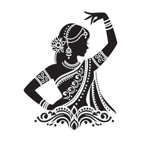 Couples In Indian Classical Dance Pose Enthralling Indian Dance Graceful Silhouettes In Motion